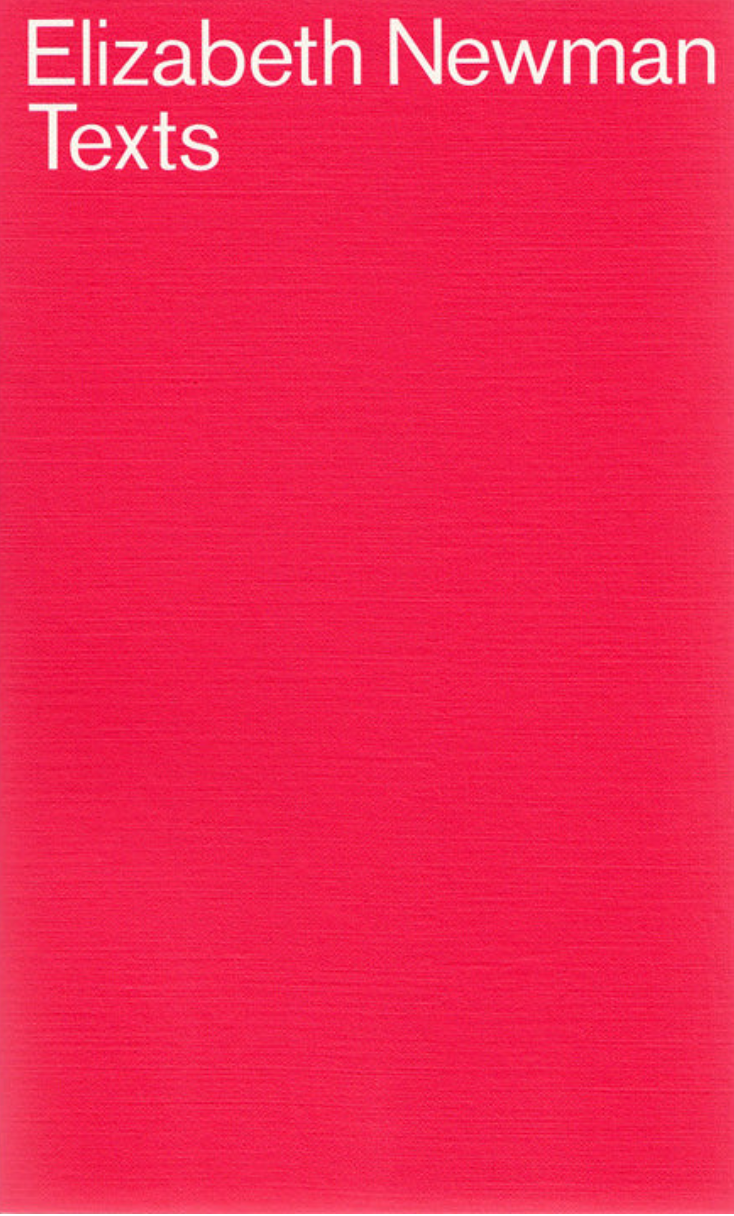 Elizabeth Newman: Texts – Art Guide Bookstore